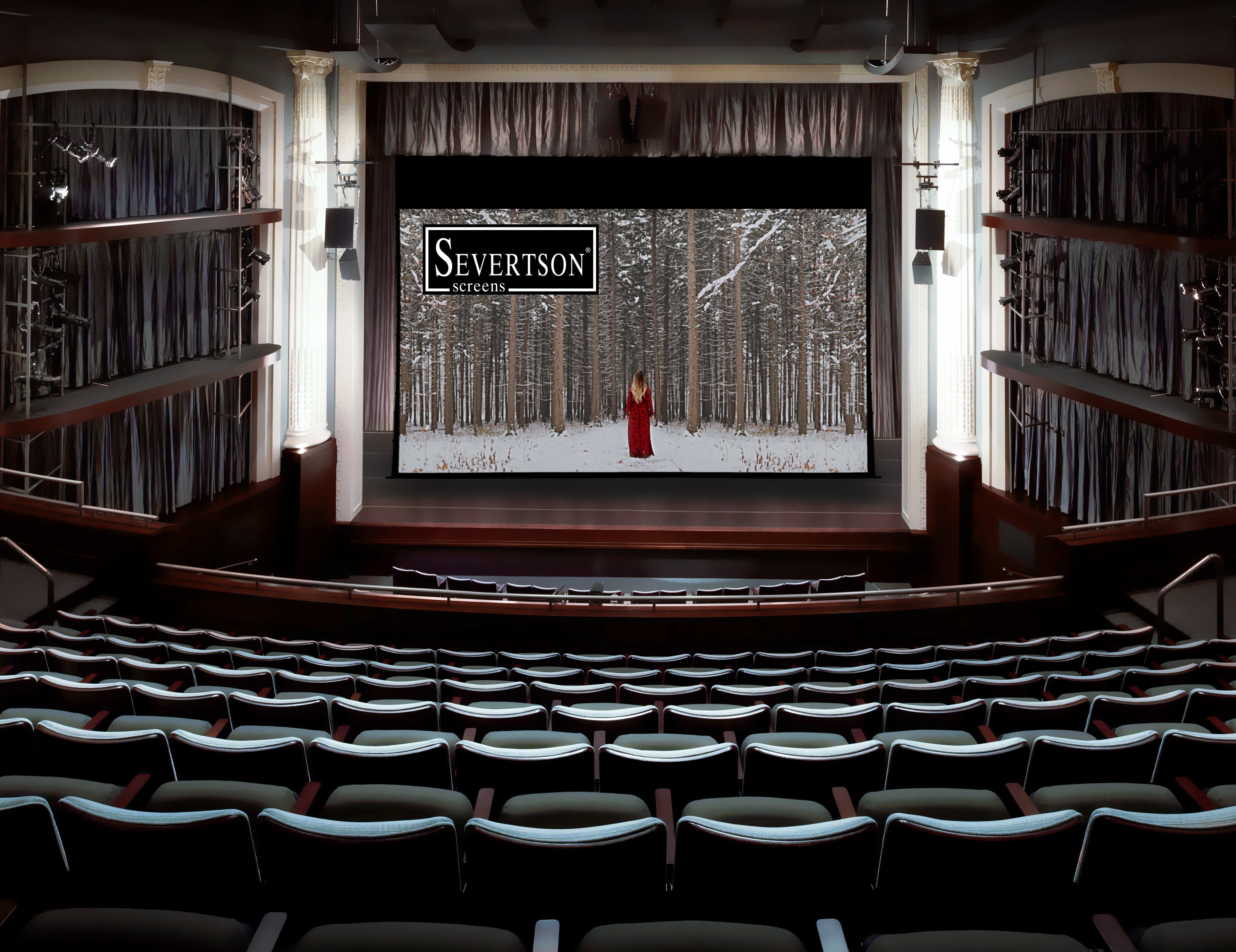 Severtson Showcases Giant Electric Motorized Cinema Screens During Cin ...